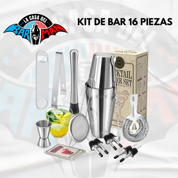 kit de Bar de 16 Piezas – La casa del barman rd